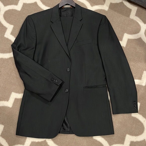 Perry Ellis | Suits & Blazers | Perry Ellis Black Suit | Poshmark